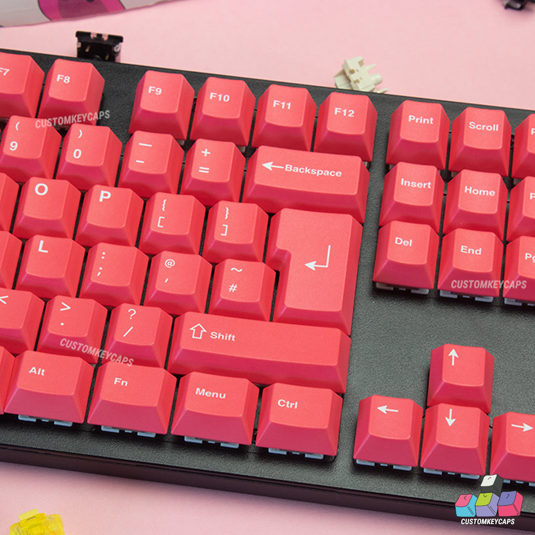ISOUK // Bright Pink Keycaps – Custom Keycaps UK