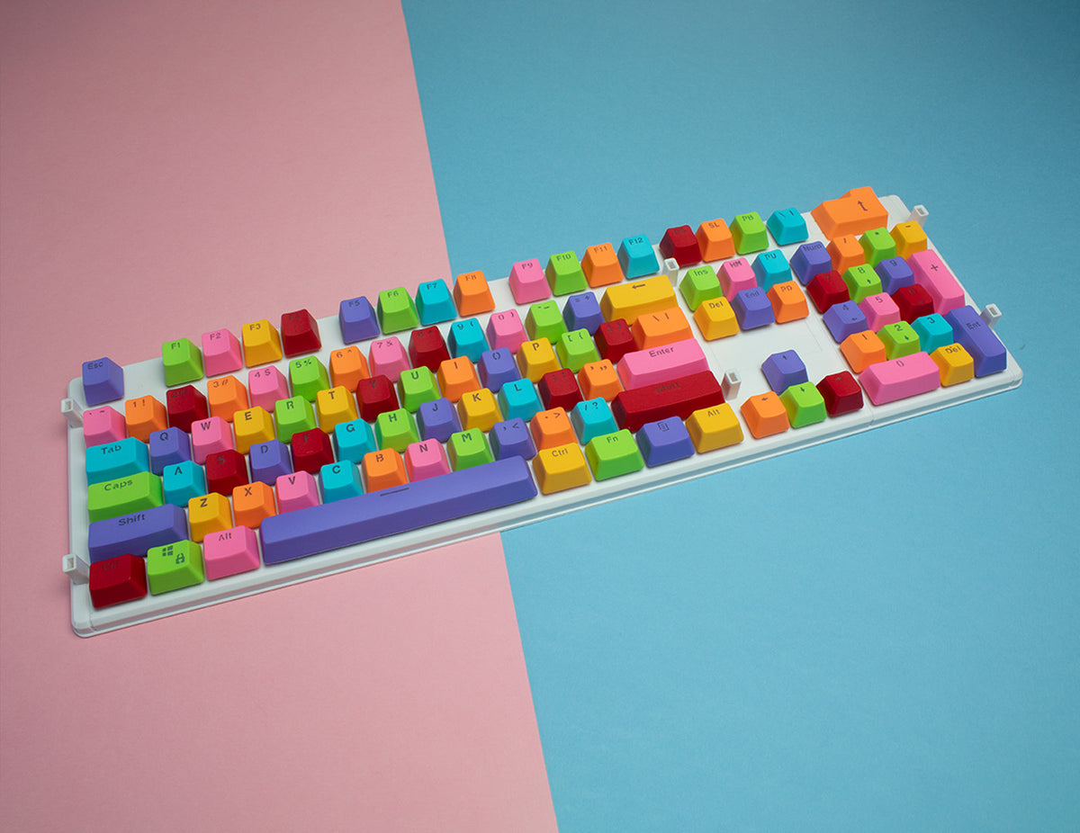 Colour Scatter PBT Keycaps – Custom Keycaps UK