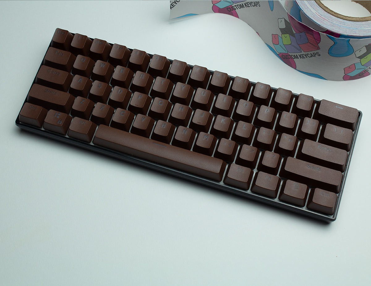 Dark Brown PBT Keycaps – Custom Keycaps UK