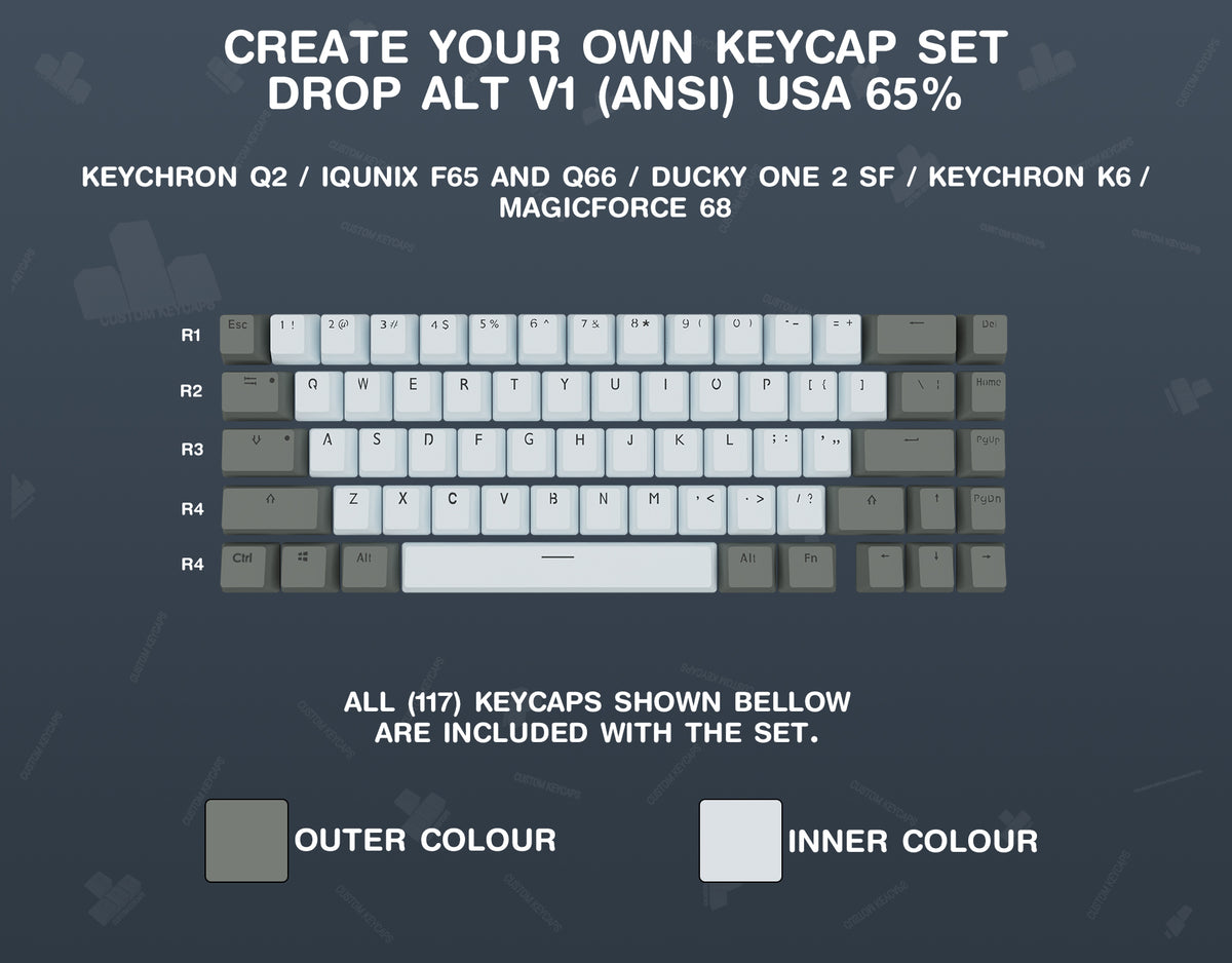 Create Your Own Drop Alt V1 Keycap Set – Custom Keycaps UK