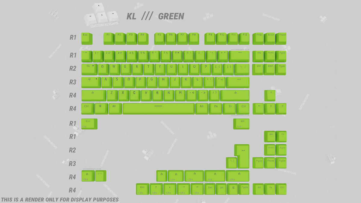 KL Light green – Custom Keycaps UK