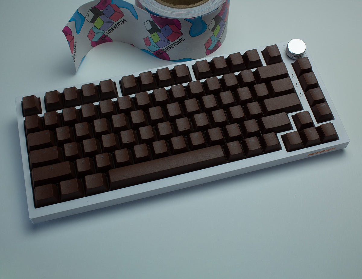 KL Dark Brown PBT Keycaps – Custom Keycaps UK