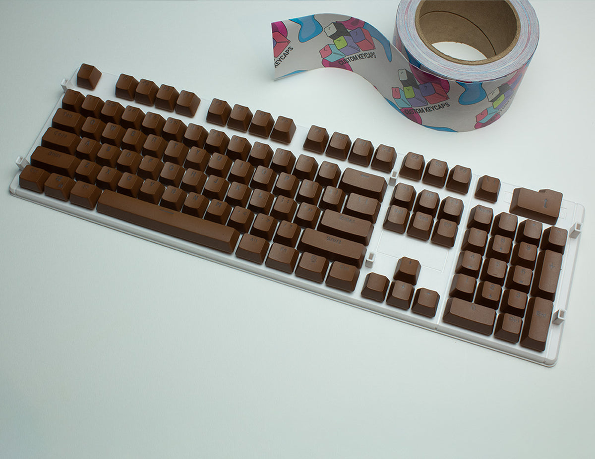 Light Brown PBT Keycaps – Custom Keycaps UK
