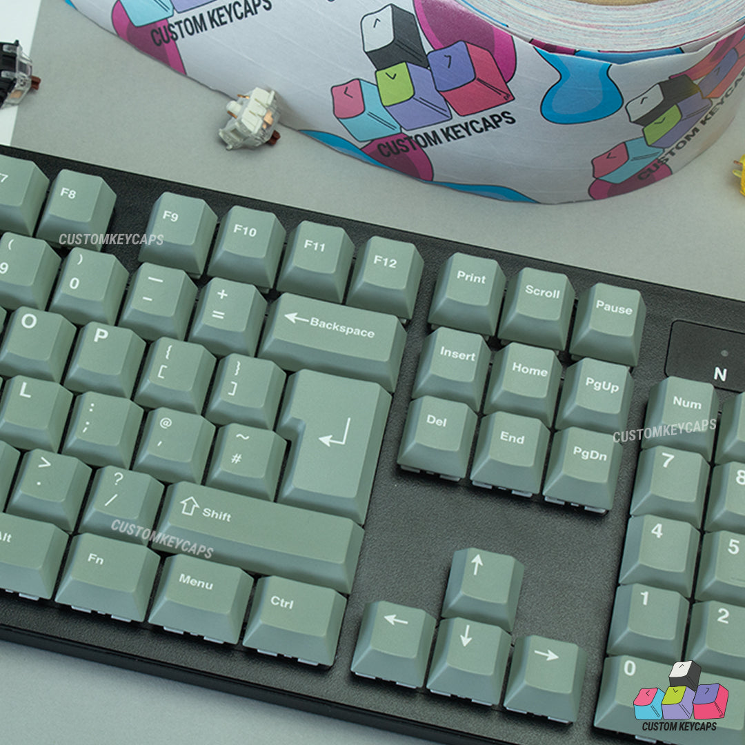 ISOUK // Light Grey Keycaps – Custom Keycaps UK