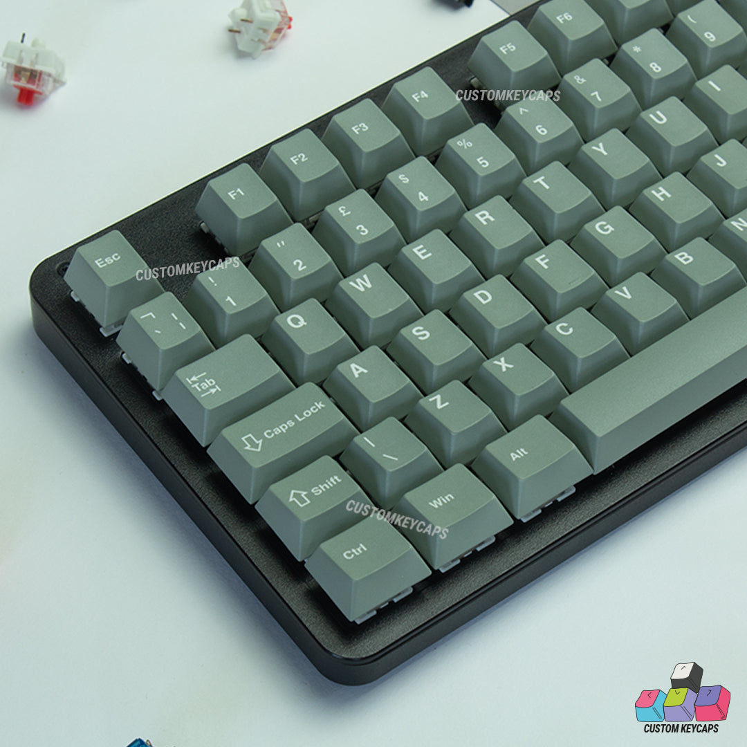 ISOUK // Light Grey Keycaps – Custom Keycaps UK