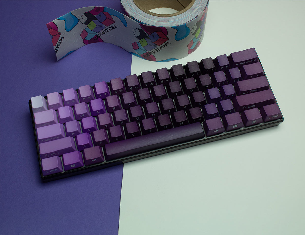 Obsidian Fade PBT Keycaps – Custom Keycaps UK