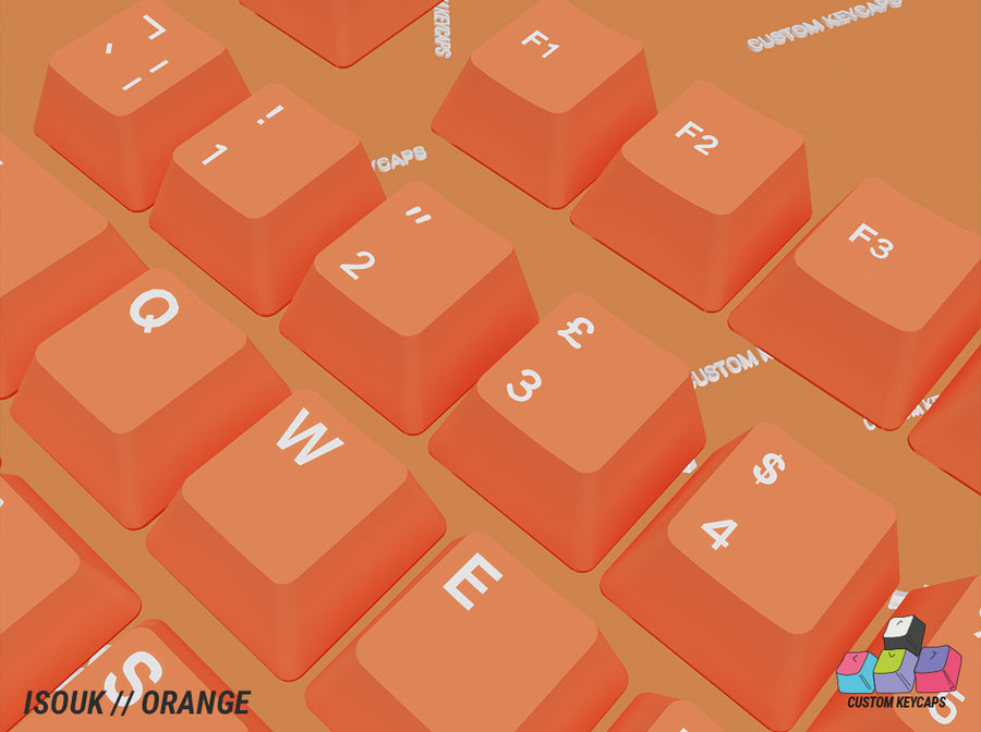 ISOUK // Orange Keycaps – Custom Keycaps UK
