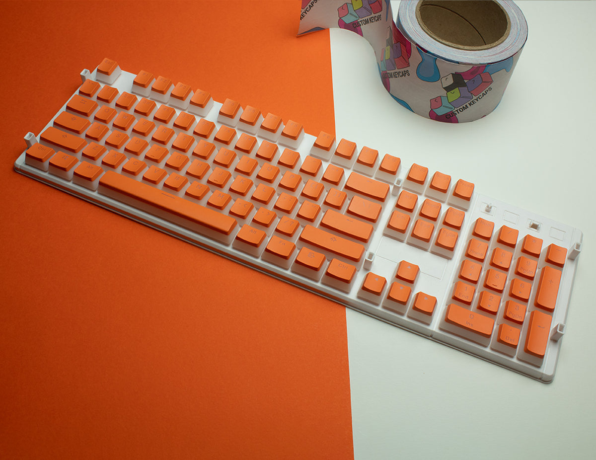 Orange Pudding ISO PBT Keycaps – Custom Keycaps UK