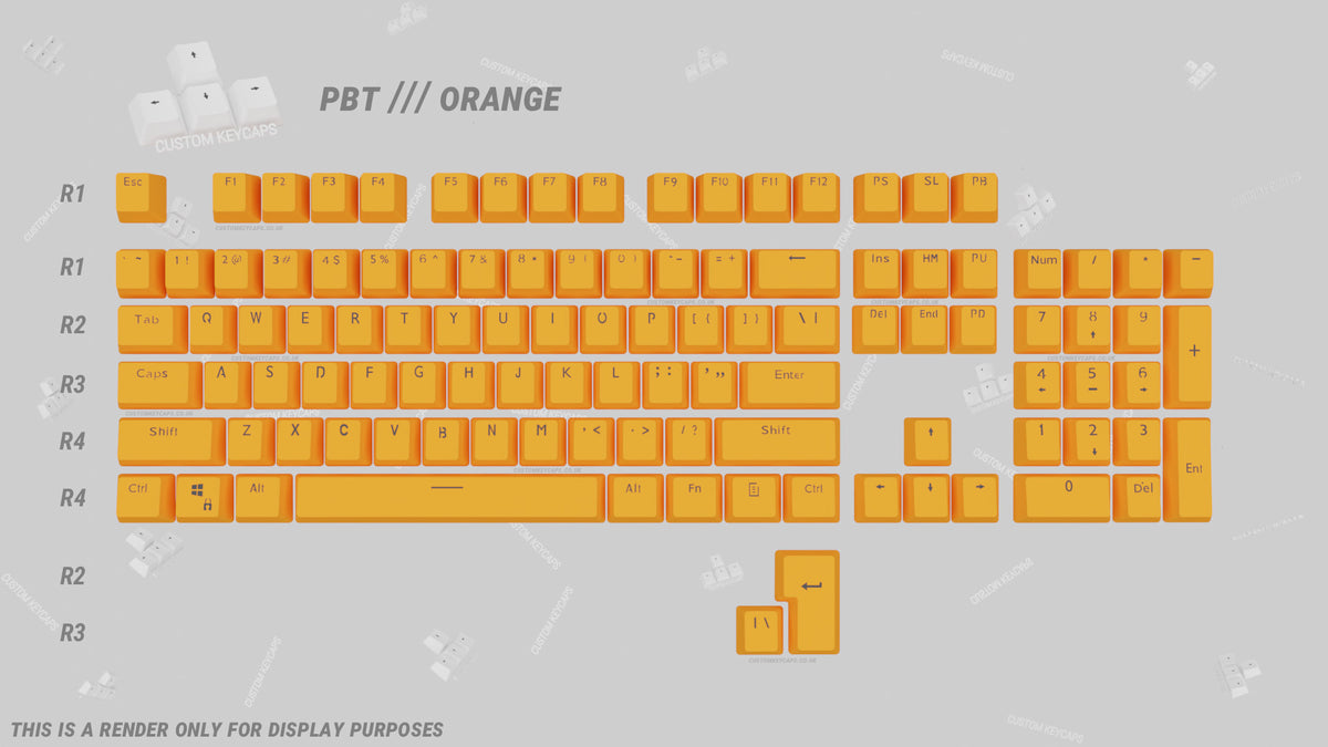 Orange PBT Keycaps – Custom Keycaps UK