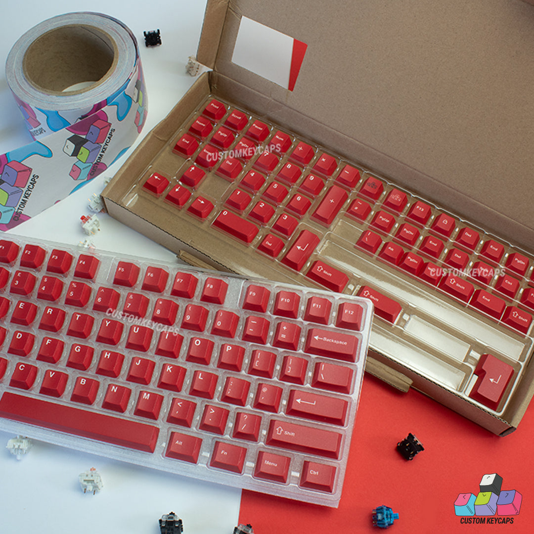 ISOUK // Red Keycaps – Custom Keycaps UK