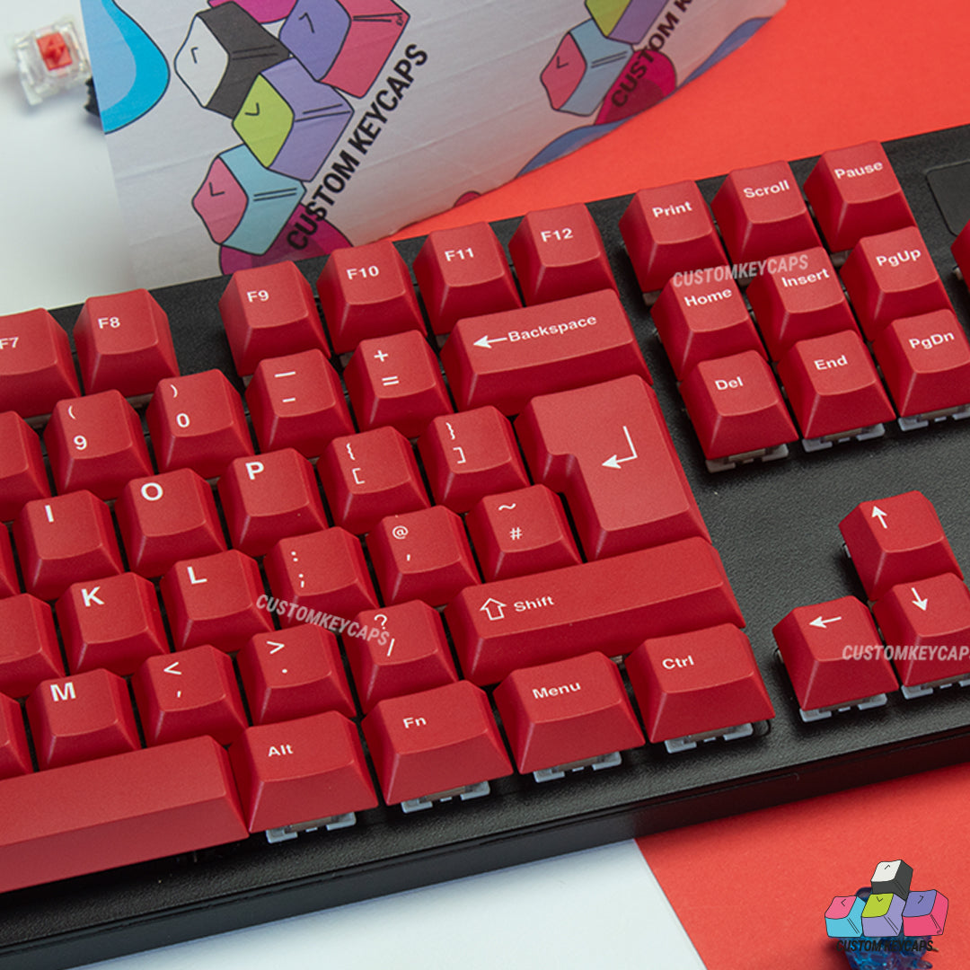 ISOUK // Red Keycaps – Custom Keycaps UK