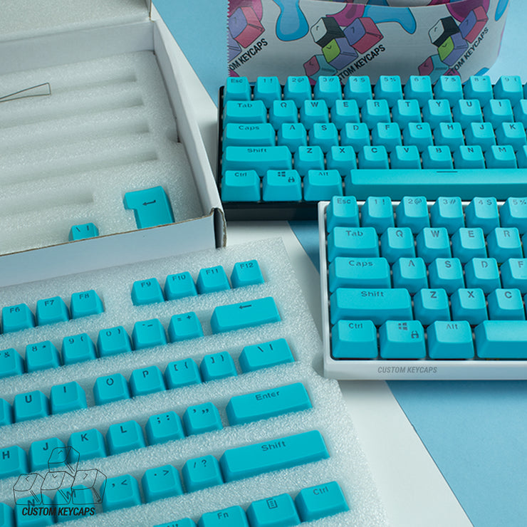 Light Blue PBT Keycaps – Custom Keycaps UK