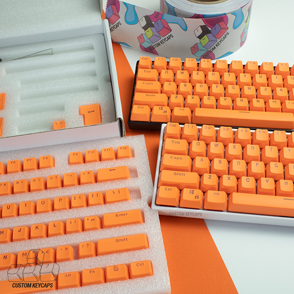 Orange PBT Keycaps – Custom Keycaps UK