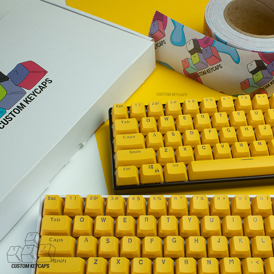 Yellow PBT Keycaps – Custom Keycaps UK