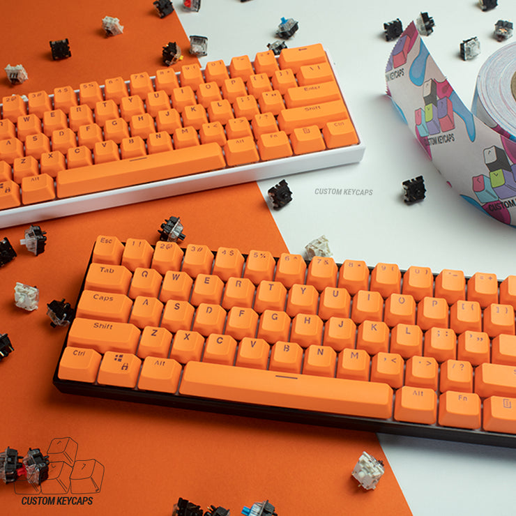 Orange PBT Keycaps – Custom Keycaps UK