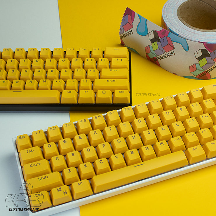 Yellow PBT Keycaps – Custom Keycaps UK