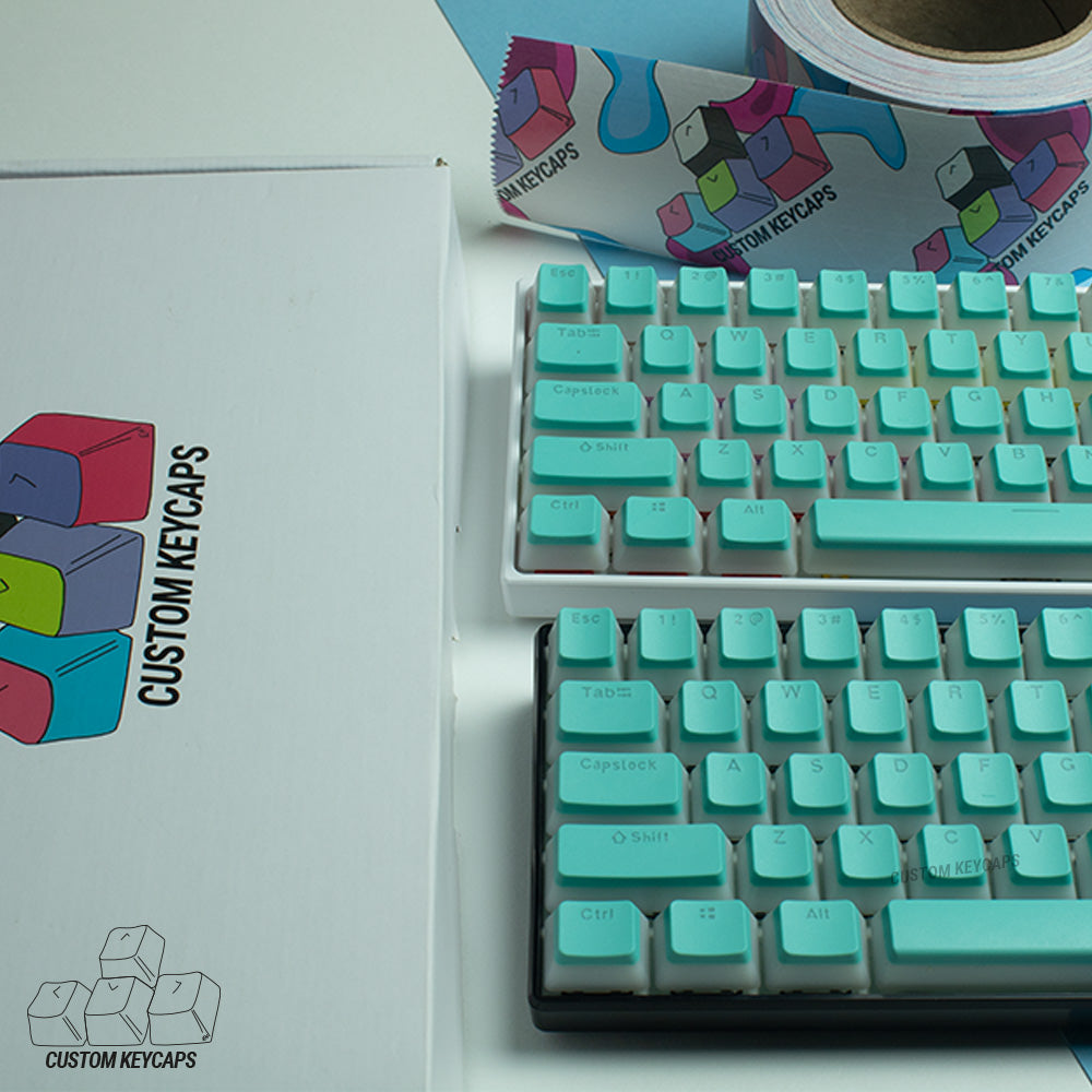 Cyan Pudding Keycaps – Custom Keycaps UK