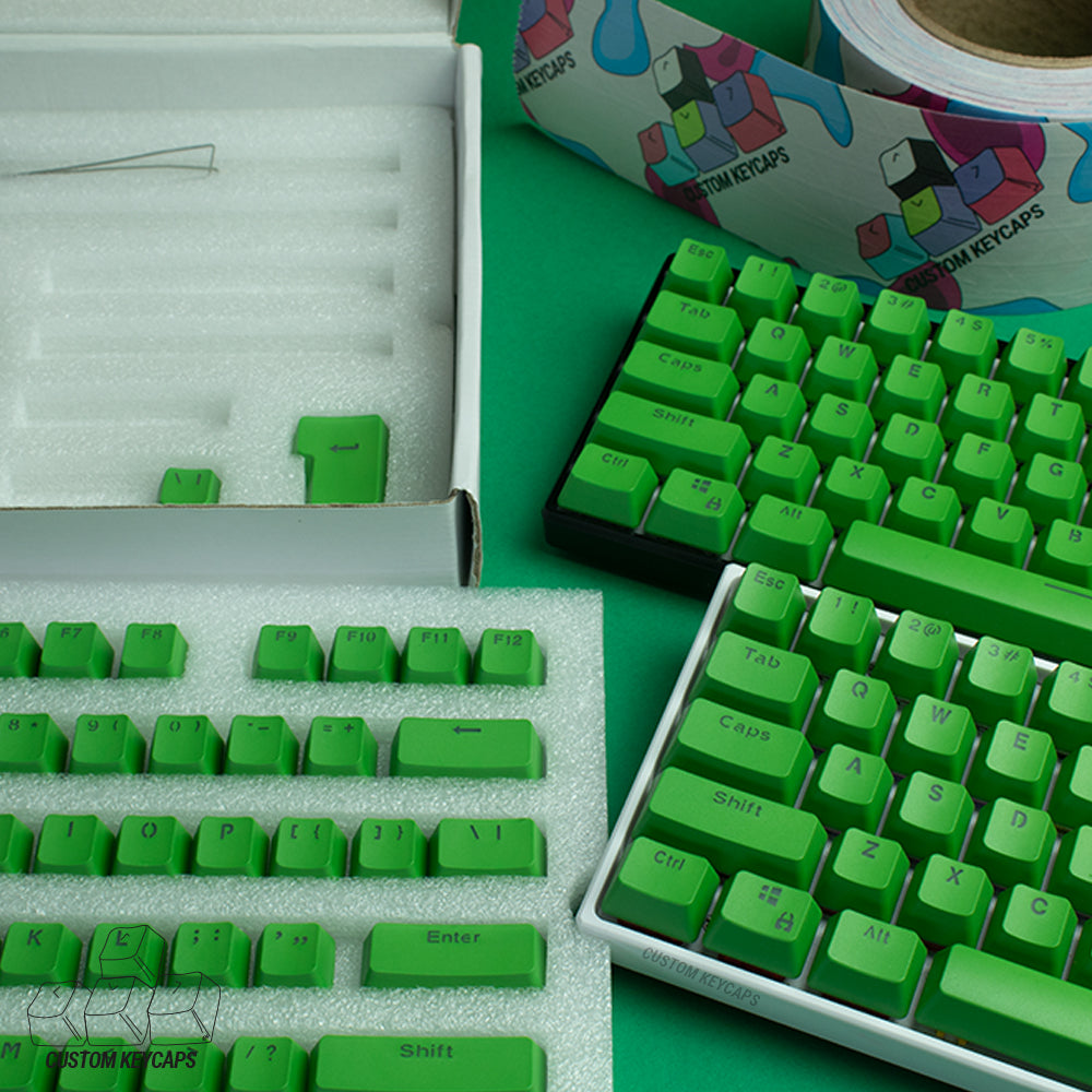Dark Green PBT Keycaps – Custom Keycaps UK