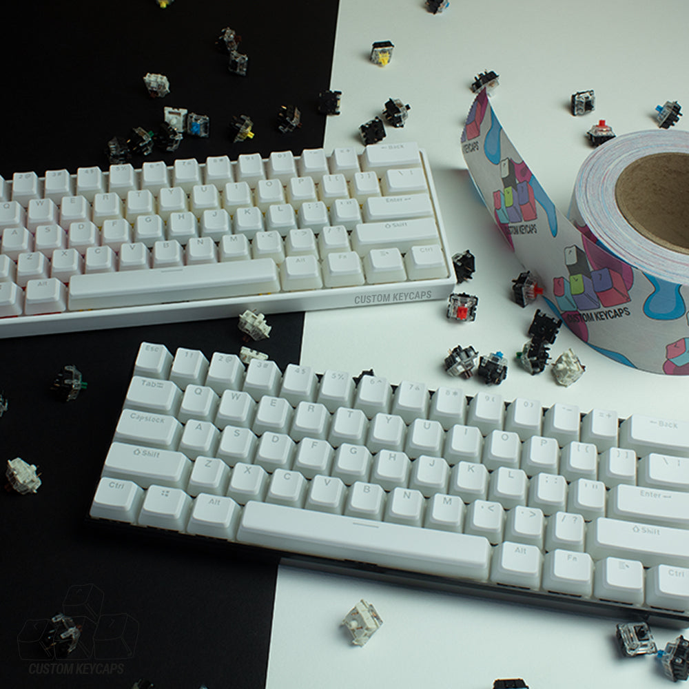 White Pudding Keycaps – Custom Keycaps UK