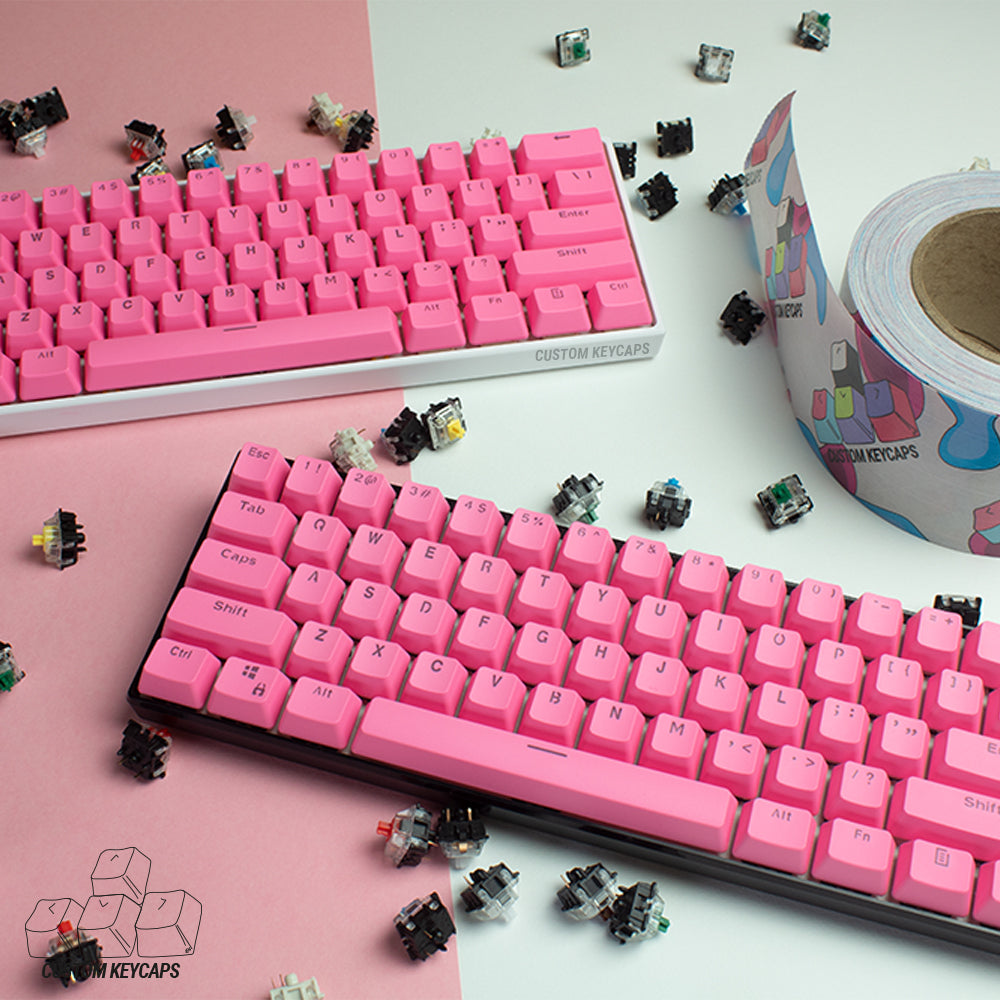 Pink PBT Keycaps – Custom Keycaps UK