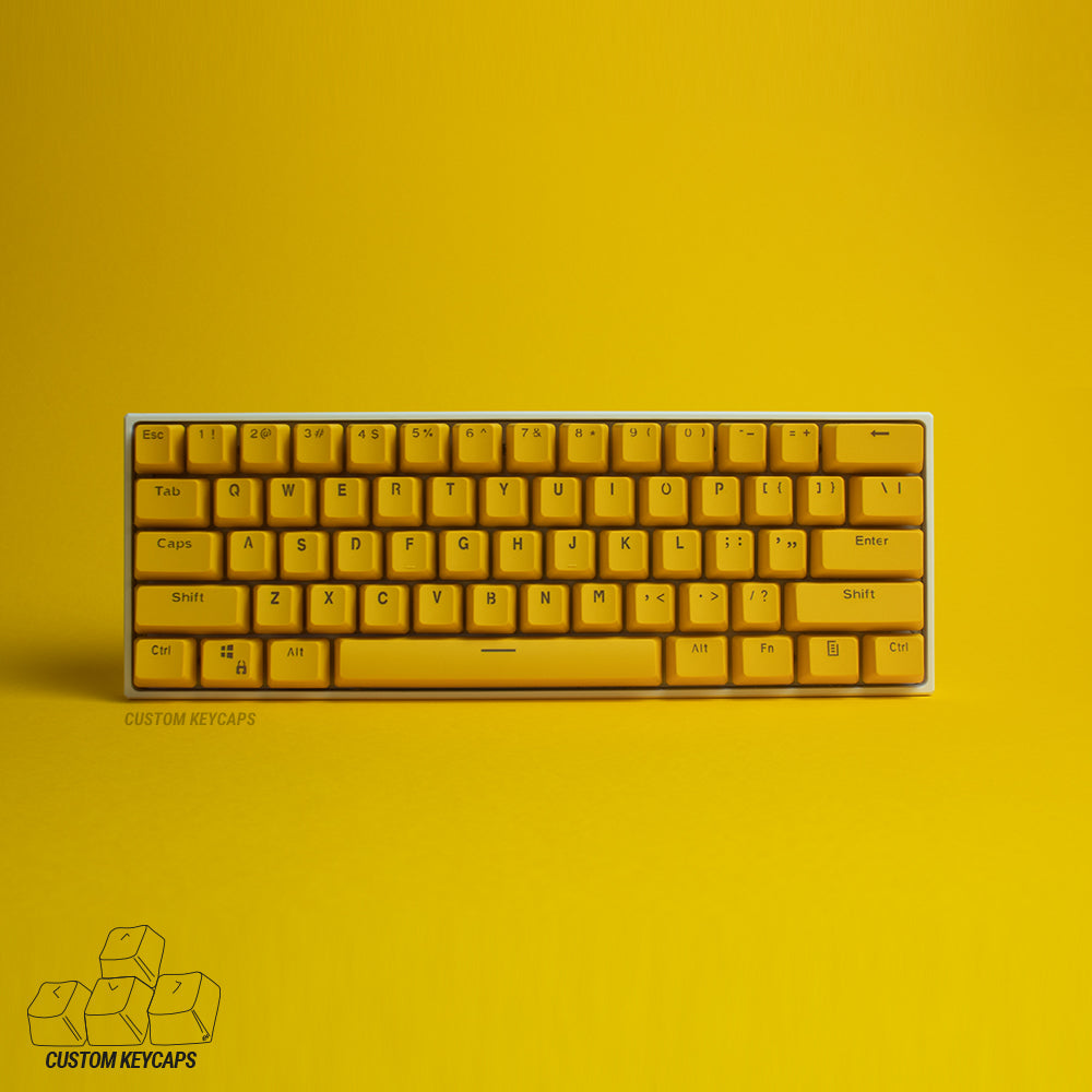 Yellow PBT Keycaps – Custom Keycaps UK