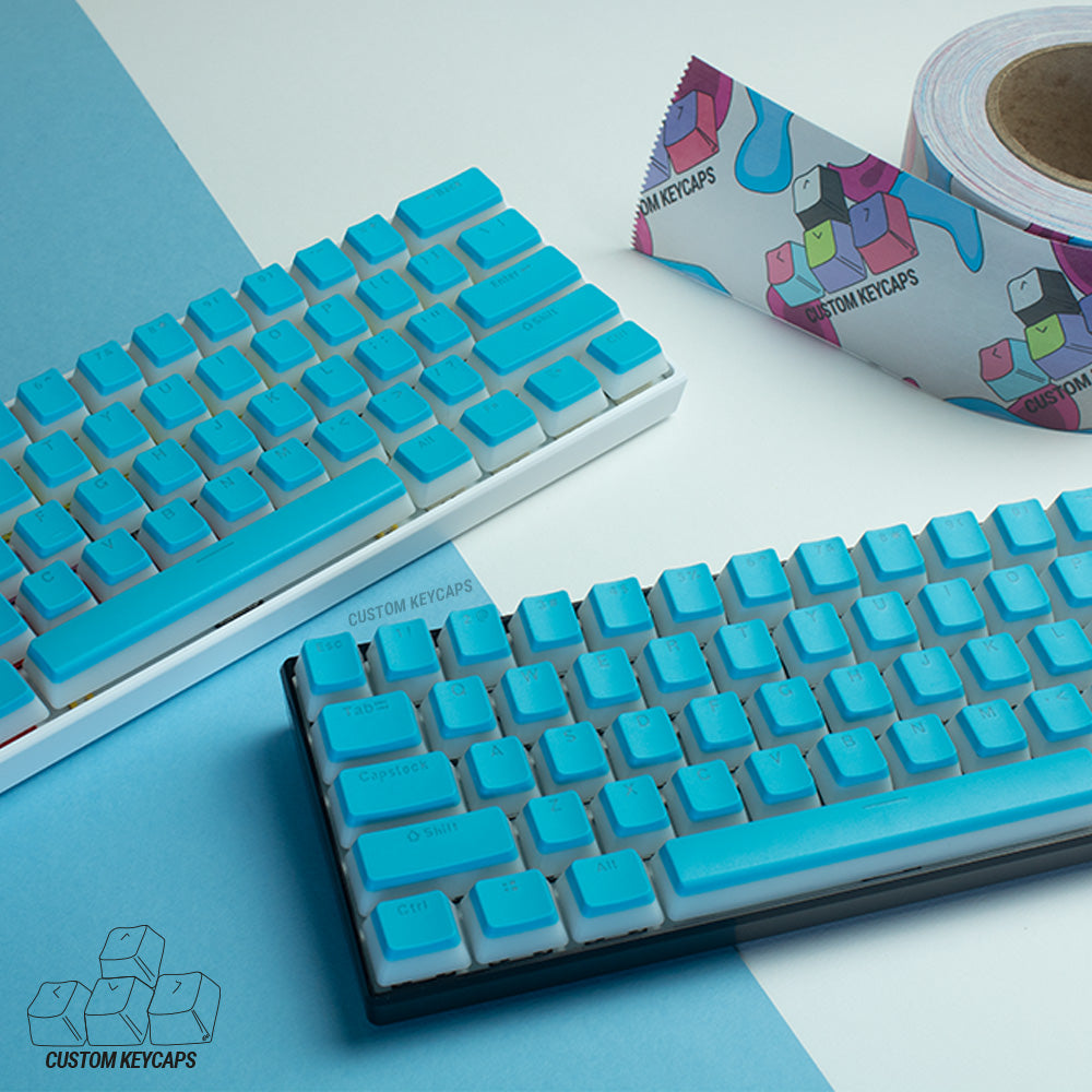 Light Blue Pudding Keycaps – Custom Keycaps UK