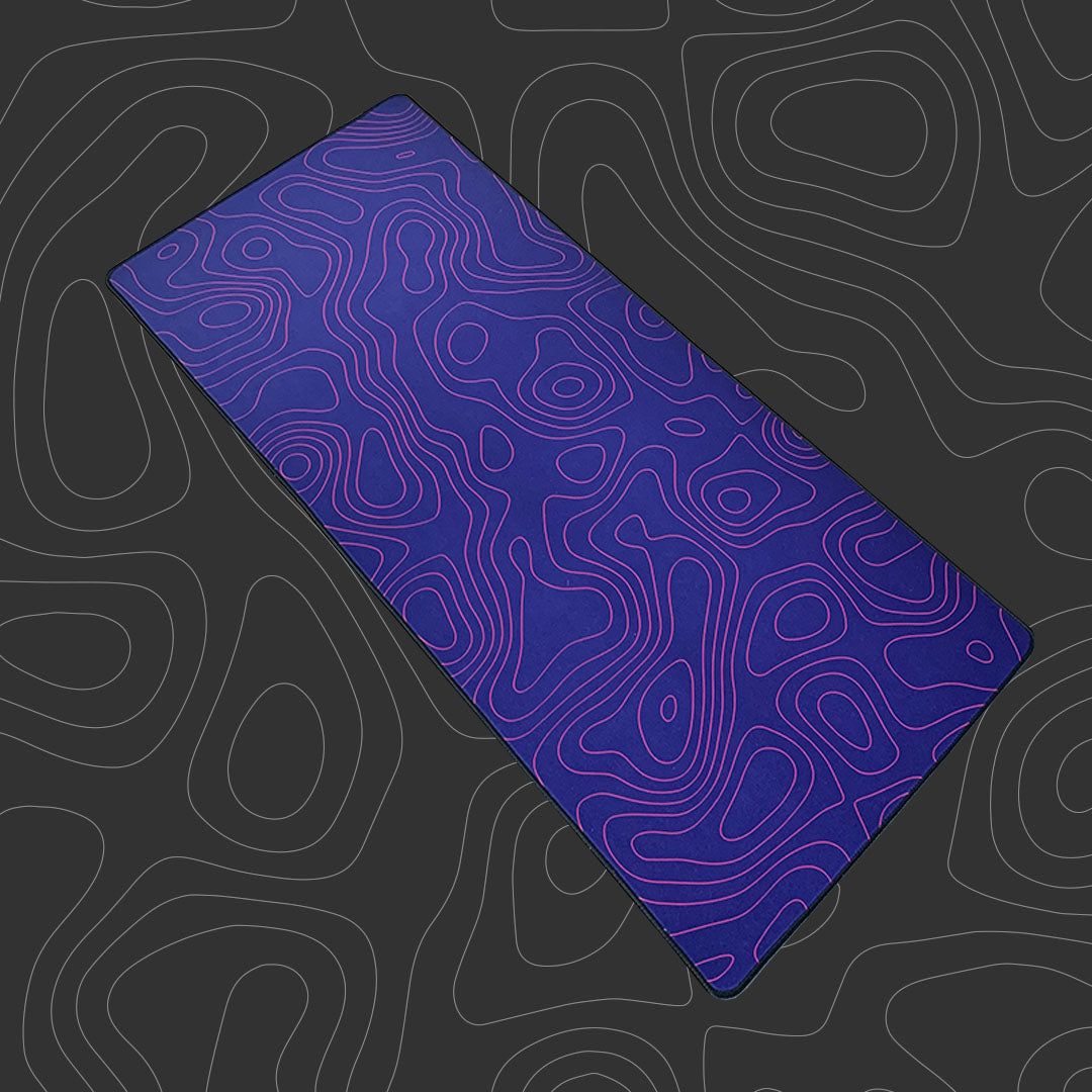 073 Purple and Pink Topo – Custom Keycaps UK