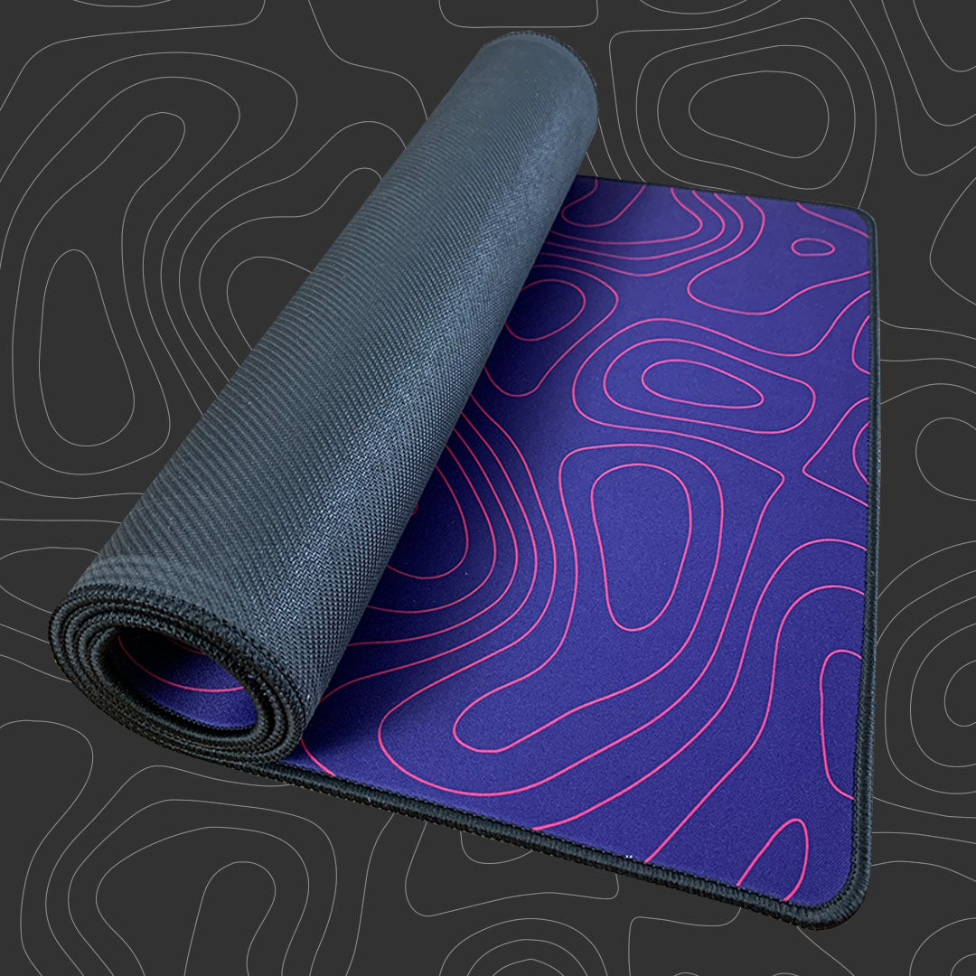 073 Purple and Pink Topo – Custom Keycaps UK