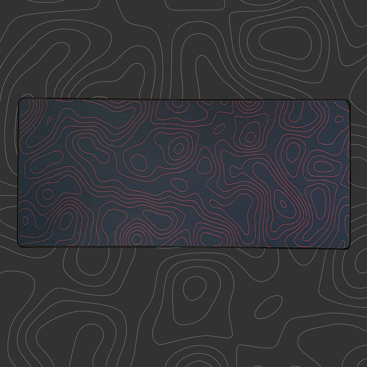 074 Red and Black Topo – Custom Keycaps UK